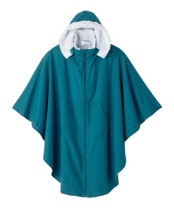 Unisex Warm Fur-Lined Winter Wheelchair Cape | June Adaptive