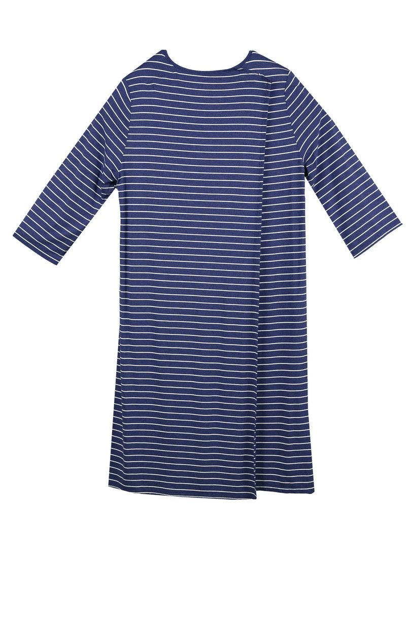 Women’s Adaptive Open-Back Stretch Nightgown | Easy-Dress Snap Closure ...